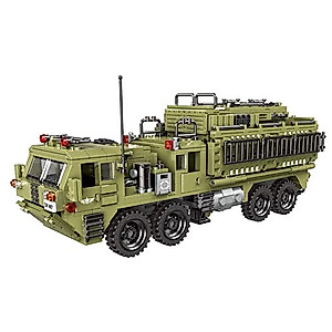 General Jim's Military Brick Building Set - WW2 Military Scorpion Heavy Missile Truck Vehicle for World War 2, History and Building Blocks Enthusiasts Including Teens and Adults