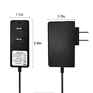 12V DC 2A Wall Power Supply Adapter with 2.1mm x 5.5 Plug 2A(2000MA) AC 100-240V to DC 12Volt Transformers, Switching Power Source Adaptor for 12V 3528/5050 LED Strip Lights