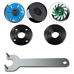 Generic Angle Grinder 193465-4 224399-1 224568-4 Wrench Spanner Metal Lock Nut Flange 1/4''-20 Compatible with Dewalt Milwaukee Makita Bosch Black&Decker Ryobi 4.5"" 5"" 5/8-11