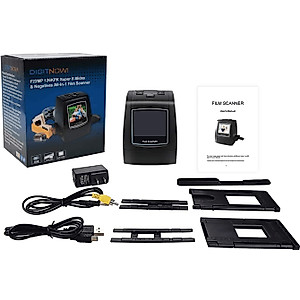 KEDOK Film & Slide Scanner with 22MP Converts 35mm/126/135/110/Super 8 Films, Slides & Negatives into Digital Images, 2.4" LCD Screen, Built-in 128MB Memory– Easy Load Film Adapters