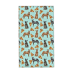 IconSymbol Australian Cattle Dog Fabric Hand Towels Ultra Soft Highly Absorbent Bathroom Towel， Multipurpose Kitchen Dish Guest Towel for Gym, Hotel, Spa and Home Decor(27.5 x 15.7 in)