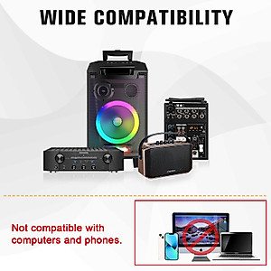 VeGue Wireless Microphone, UHF Cordless Dual Handheld Dynamic Mic Set with Rechargeable Receiver, for Karaoke Party, Voice Amplifier, PA System, Singing Machine, Church, Wedding, Meeting, 200ft (WM-2)