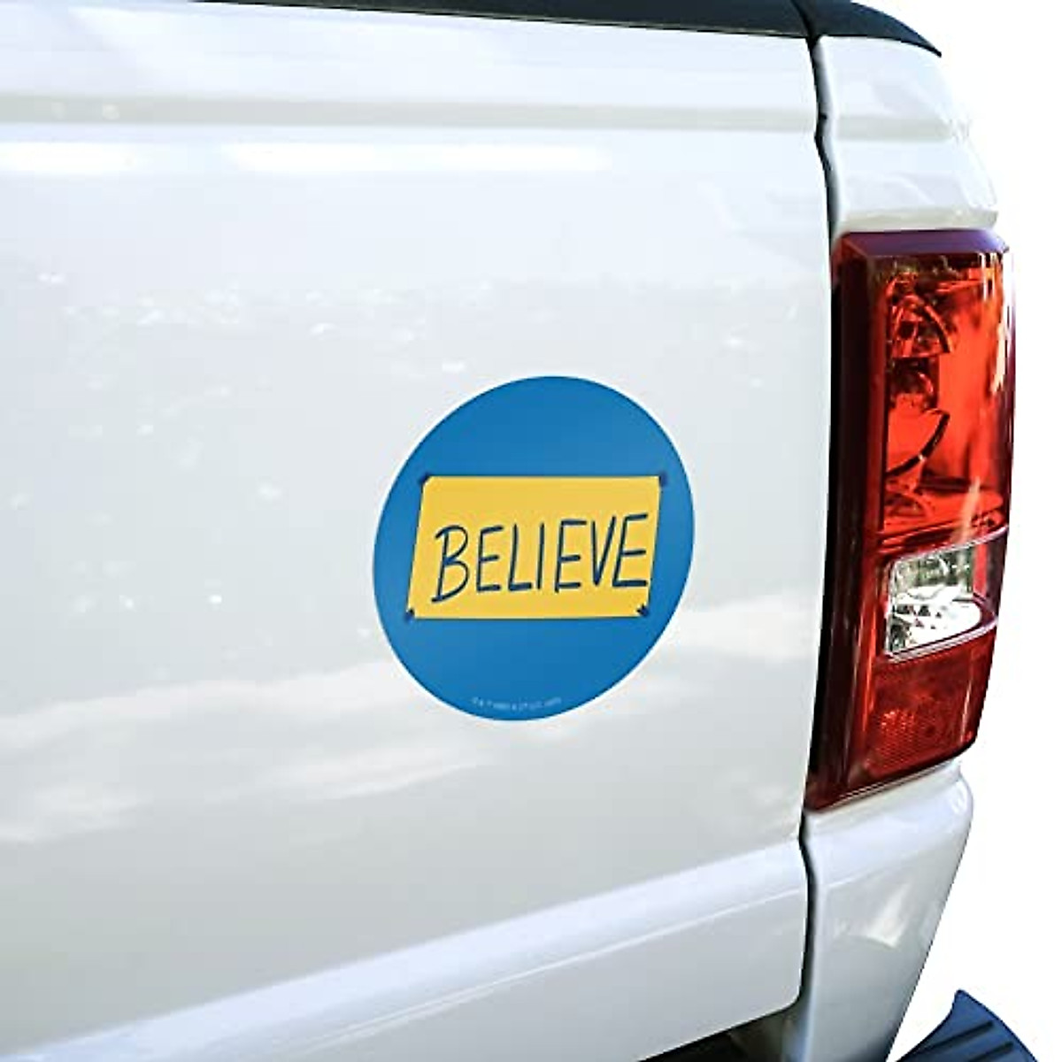 Ted Lasso Believe Automotive Car Window Locker Circle Bumper Sticker