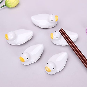 GK-O Japanese Chopstick Rest Duck Spoon Fork Holder Rack Stand Kitchen Flatware