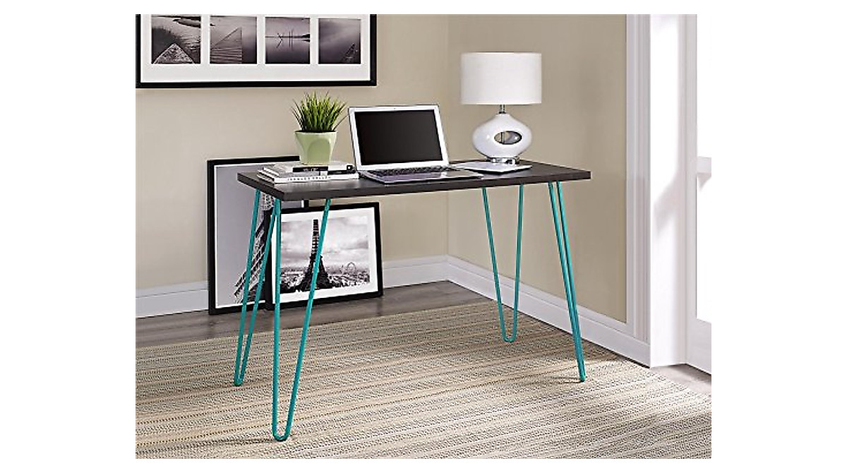 Ameriwood Owen Retro Desk - Stylish Space-Saving Workspace