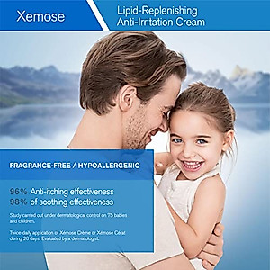 URIAGE Xemose Lipid-Replenishing Anti-Irritation Cream 13.5 fl.oz. | Soothing Anti-Irritation Cream for Extra Dry & Sensitive Skin Prone to Eczema | Dermatologist Recommended, Fragrance-Free