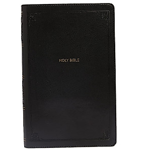 NKJV, End-of-Verse Reference Bible, Personal Size Large Print, Leathersoft, Black, Red Letter, Comfort Print: Holy Bible, New King James Version