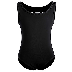 DANSHOW Tank Dance Leotards for Girls,Back M Straps(6001-XL-06)