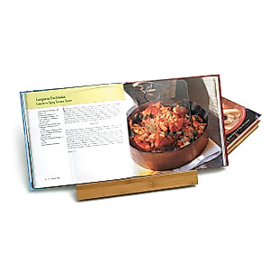 Lipper International 8815 Bamboo Wood and Acrylic Cookbook Holder, 12-1/2" x 9-1/4" x 6-3/4"