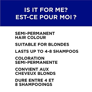 L’Oréal Paris Colorista Metallic Semi Permanent Hair Color for Bleached or Blonde Hair, Color Depositing Hair Mask Formula, Metallic Blue