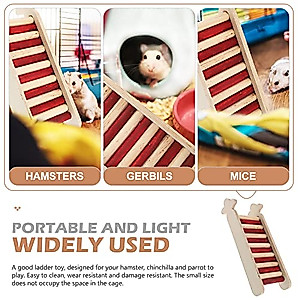 LUOZZY Hamster Nest Ladder Multi-Function Stand Attic Syrian Hamster Toy Cage Landscape Supplies