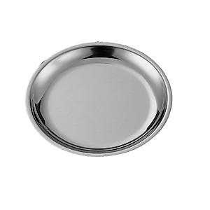 Service Ideas RT10BLC Round Thermo Plate, 10" Plate, Sizzler Fajita Platter, Stainless