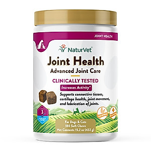 NaturVet Joint Health Level 3 Dog Soft Chew, 15.2 oz., Count of 180, 180 CT