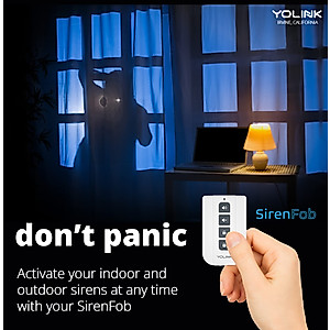 Smart Siren Alarm, Loud 110 dB, Wireless Alarm for Home Security/Intrusion/Burglar Alarm, Panic Alarm, Audible Alerts, Remote Control, Works with Alexa, Google, Home Assistant, IFTTT - Hub Required