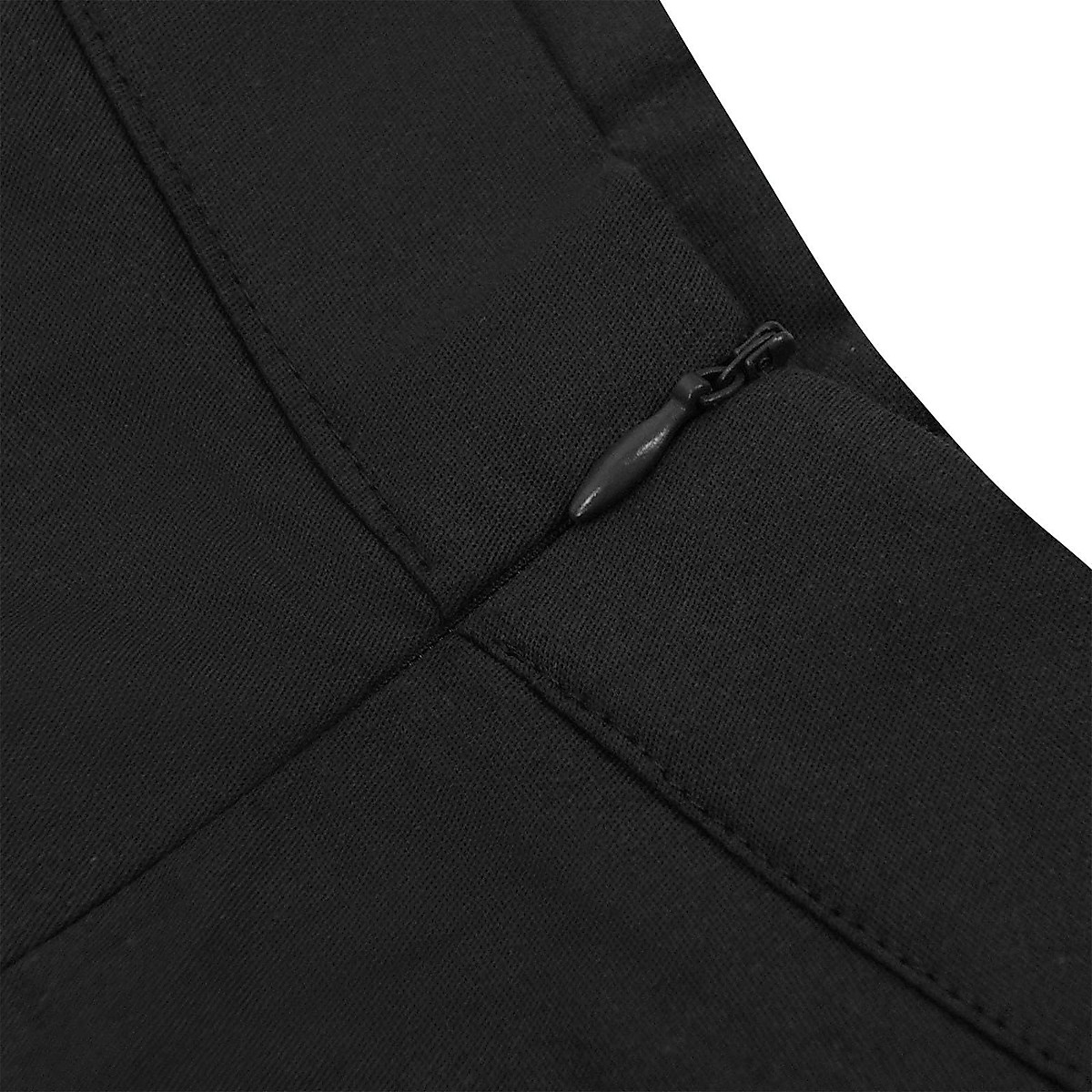 KILLREAL Women's Casual Knee Length High Waisted Flare Midi A Line Full Circle Formal Skirt Plus Size Black XXXX-Large