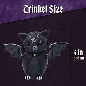 Nemesis Now Figurine Decor, Detailed Hand-Painted Polyresin, Black - Beelzebat Gothic Satanic Bat