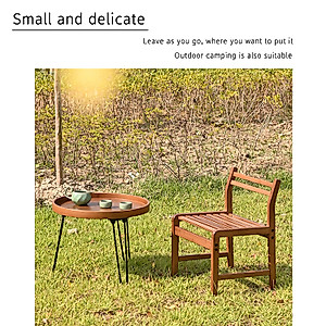 JIKUGO Bamboo Detachable Backrest Soft Chair - Dining Chair with Backrest, Plain Bamboo Seat for Home and Kitchen(Mini)