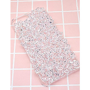 DomeStar Fake Ice Cubes, 4.4Lbs 1,000PCS Acrylic Ice Cubes Clear Rocks Fake Diamonds Clear Acrylic Vase Filler Plastic Crystals Clear Fake Crushed Ice Rocks Acrylic Gems