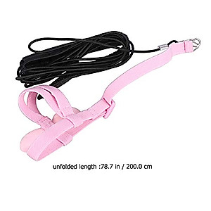 POPETPOP Bird Harness - Pet Bird Harness and Leash Rope Training Durable Wing for Parrot Bird Pet Supplies - Pink