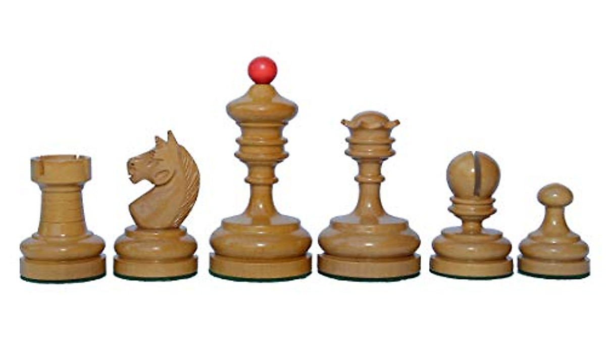 Vintage 1930 German Knubbel Chess Set by Staunton Castle