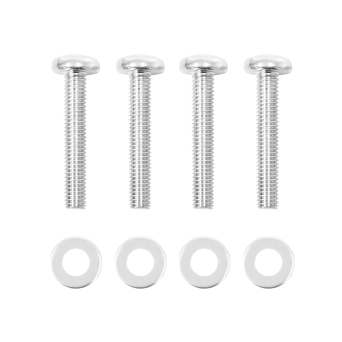 MOUNT-IT! M8 Screws for Samsung TV [M8 x 45mm, Pitch 1.25mm] Stainless Solid Steel Screw Bolts for Wall Mounting | Samsung 7, 8 9 Series Compatible (Silver)