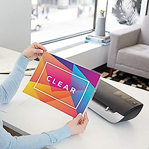 GBC Laminating Sheets, Thermal Laminating Pouches Menu Size, 5mil, HeatSeal Crystal Clear, 100 Pack (3200417)