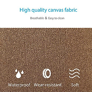 FANDARE Vintage Shoulder Backpack Cross Body Bag Sling Bag Chest Pack Bag Chest Strap Bag One Strap Messenger Bag Backpack Men/Women Cycling Hiking Camping Outdoor Travel Bag Canvas Khaki