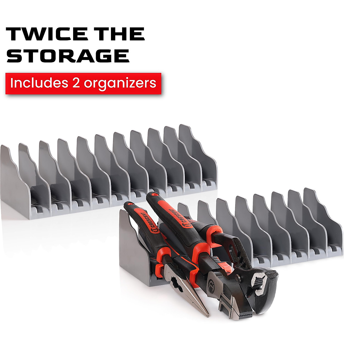 Plier and Wrench Organizer Rack (2 Pack)