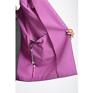 VESTE Destiny Colored Women Lab Coat - 5 Pockets 38" Long Laboratory Coat - Female Medical & Science Labcoats 12 Colors in S,M,L with Adjustable Sleeve (Purple, Small)
