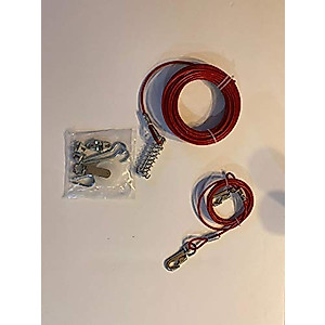 Blue Hawk 75-ft Weldless Galvanized-Red Vinyl Coated Steel Cable