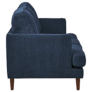 Amazon Brand – Rivet Goodwin Modern Sofa Couch, 88.6"W, Navy Blue