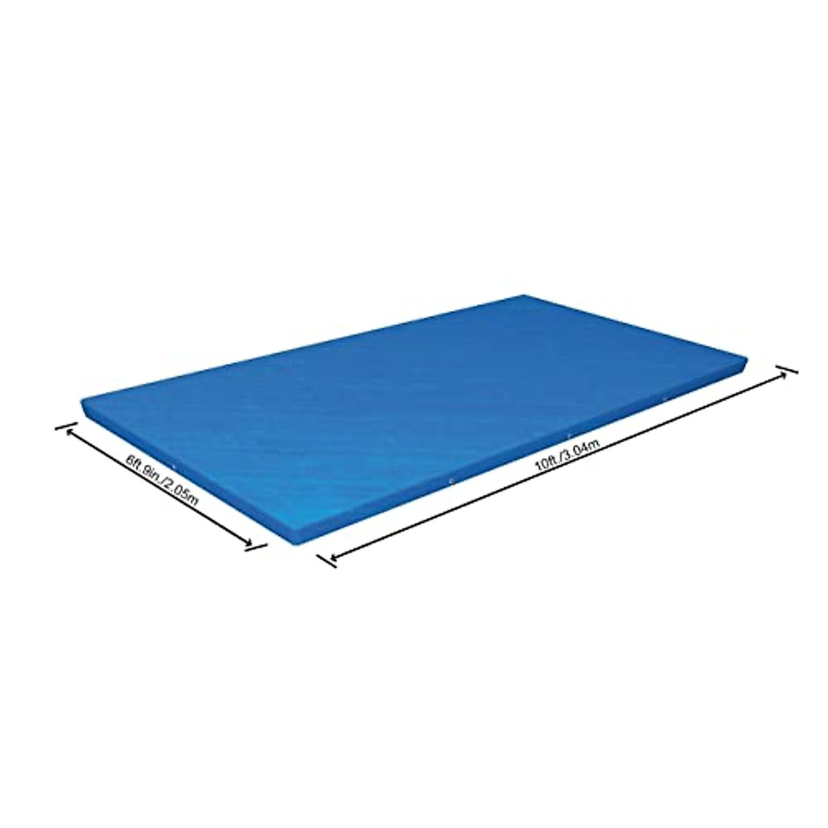 Bestway 58106 Above Ground Pool Cover, 118-inch by 79-inch, Blue