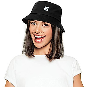 Bucket Hat,Unisex 100% Cotton Summer Travel Beach Sun Cap