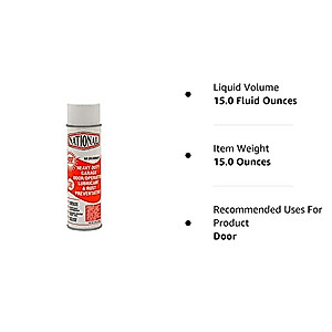 400-HD Orange National Heavy Duty Garage Door Operator Lubricant & Rust Preventative 15oz Aerosol Orange NO Silicones