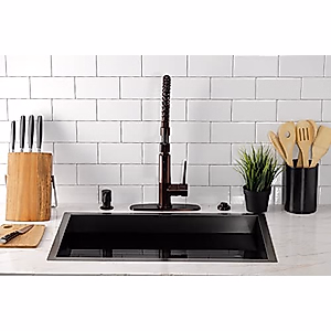 Kingston Brass LS8775NYL New York Single-Handle Pre-Rinse Kitchen Faucet, Oil Rubbed Bronze