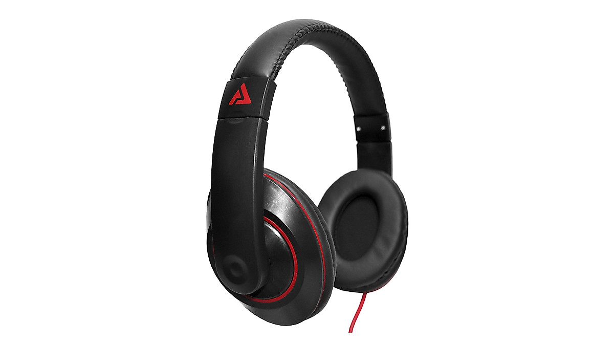 Audio Council Premier Stereo Over-Ear Headphones - DJ Style (Black/Red ...