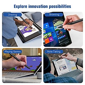 Pen Stylus for Surface Pro 11/10/9/8/X/7+/6/5/4/3/Surface 3, Surface Go 3/2/1, Surface Laptop/Studio/Book 4/3/2/1 with Palm Rejection, 1024 Levels Pressure, 2500h Working Hours