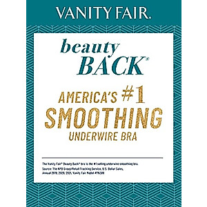 Vanity Fair Women's Full Figure Beauty Back Smoothing Bra (36C-42H), Underwire-Faded Denim, 44C