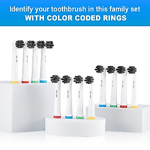 Charcoal Replacement Toothbrush Heads 12 Pk for Oral B Electric Toothbrush with 2 Pk Brush Heads Replacement Protection Covers