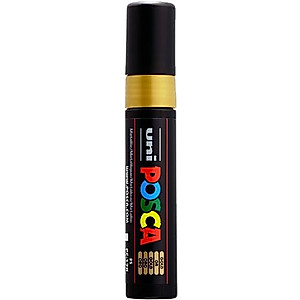 Posca Marker 17K in Gold, Posca Pens for Art Supplies, School Supplies, Rock Art, Fabric Paint, Fabric Markers, Paint Pen, Art Markers, Posca Paint Markers
