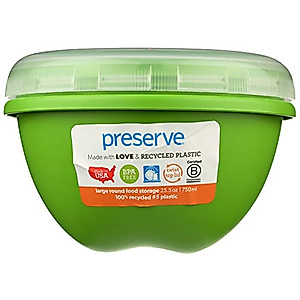 Preserve Food Storage Container, 25.5 Ounce/Large, Apple Green