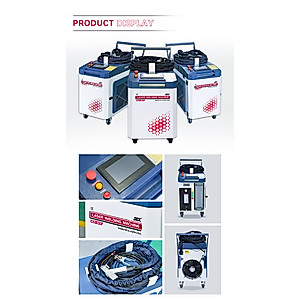 2in1 Handheld Laser Welder Machine for Metal Fiber Laser Welding Machine 1000W with Auto Wire Feeder Fiber Cable 10m Stainless Steel Laser Welding Iron Aluminum Copper