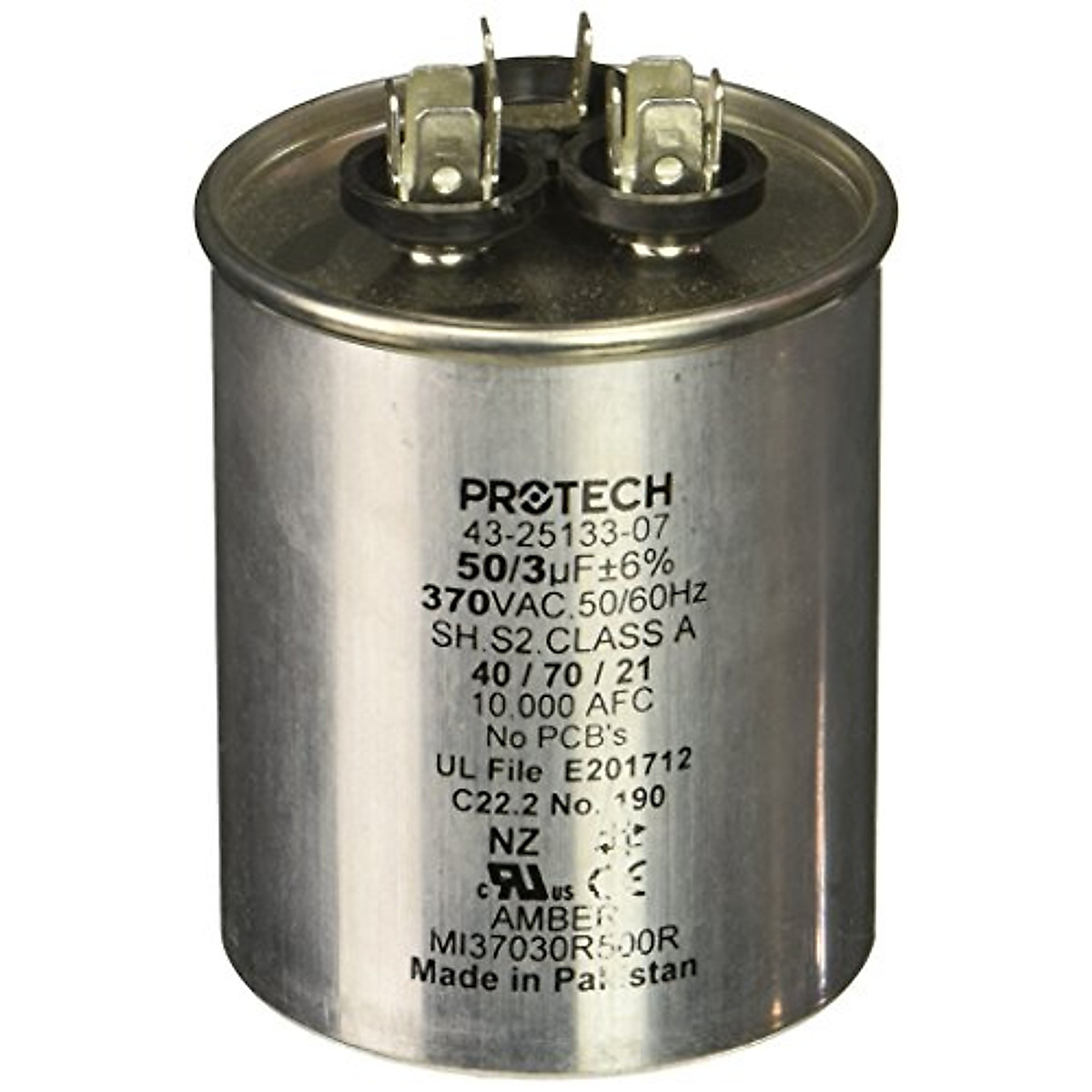 Protech 662766275353 50/3/370 Dual Round Capacitor