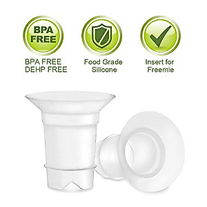 Maymom Flange Inserts 24 mm for Spectra 28 mm Hands Free Collection Cup. 2pc/Each