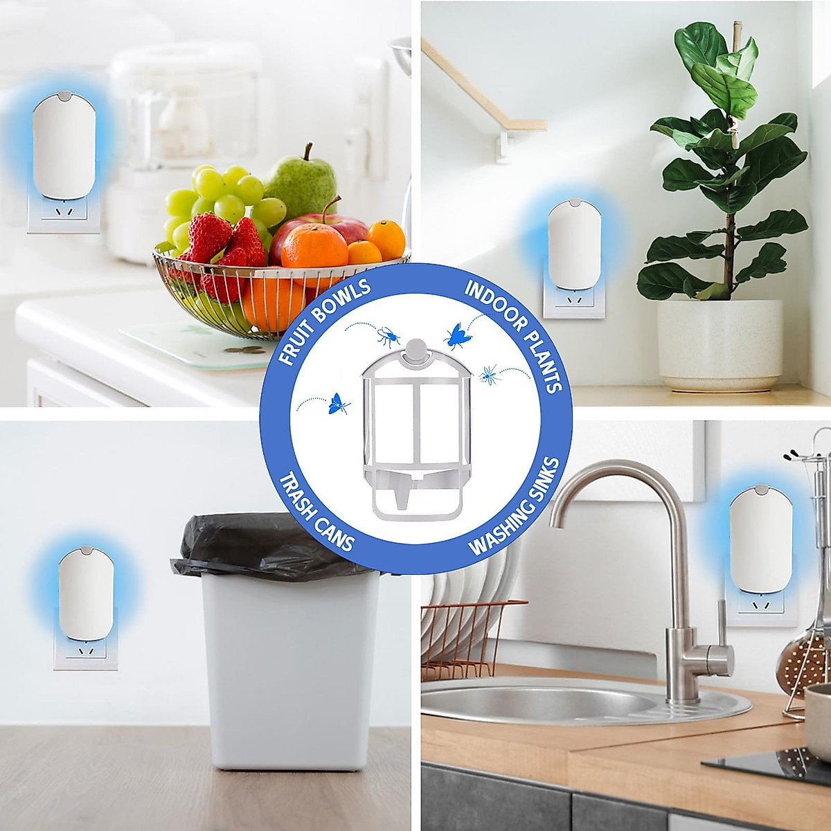 8 Pack Refill Cartridge Compatible with ZEVO Plug-in Light M364 and Max, Replacement 100% Fit (Refill Cartridges, Counts, 8)