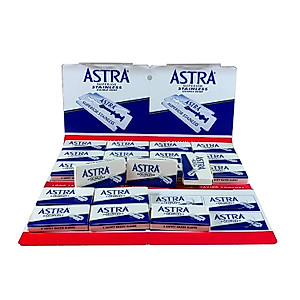 Astra Superior Stainless Double Edge Razor Blades (100 Blades)