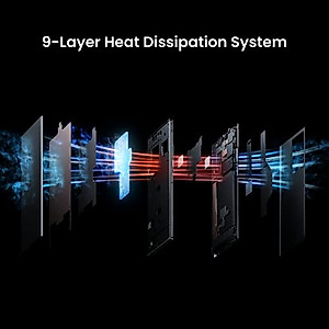 ZTE Axon 40 Ultra 5G Cellphone - Unlocked Smartphone with UDC Tech, 120Hz 6.8" AMOLED Display, 64MP Triple Camera & 5000mAh Battery, Android Phone with Snapdragon 8 Gen 1, US Version, Black,12+256GB