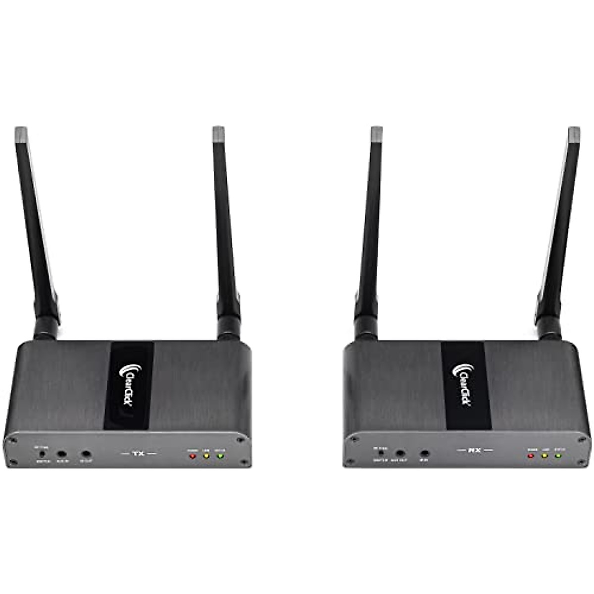 ClearClick Extend+Expand Wireless HDMI Transmitter & Receiver Kit - 5 GHz, Up to 650' Range, IR & USB Transmission (1 Transmitter + 1 Receiver Kit, Supports 4 RX)