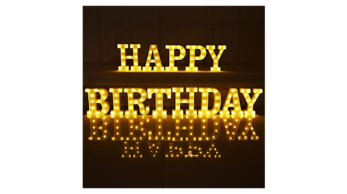 Celebrate in Style with GPUSFAK 155 Bulb Happy Birthday LED Sign