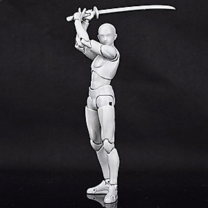 Body Kun DX Set Male Female Gray Color Body-Chan Action Figure Model Set PVC Figure Model Drawing for SHF S H Figuarts